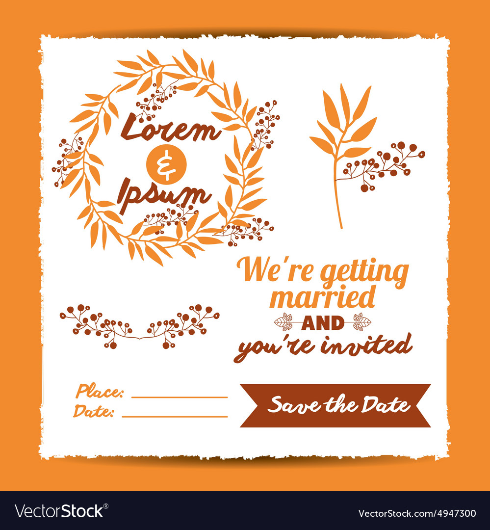 Rustic design Royalty Free Vector Image - VectorStock