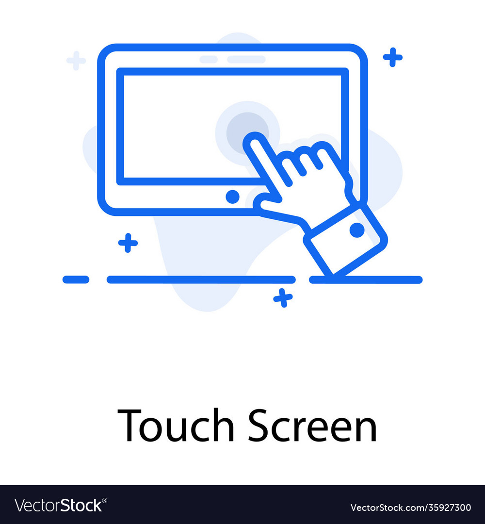 Touch screen Royalty Free Vector Image - VectorStock
