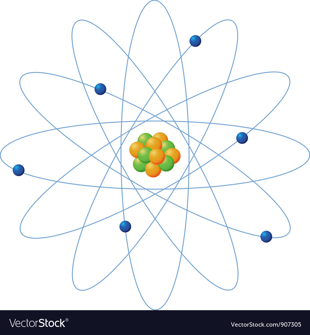 Atom structure Royalty Free Vector Image - VectorStock