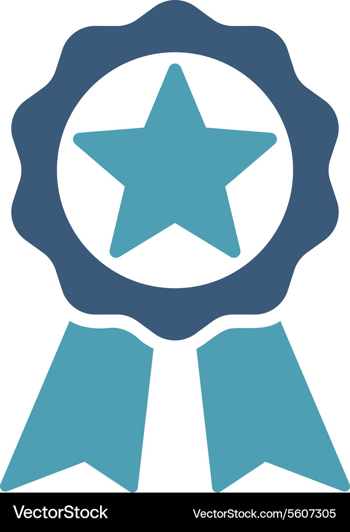 Award icon from competition success bicolor icon Vector Image