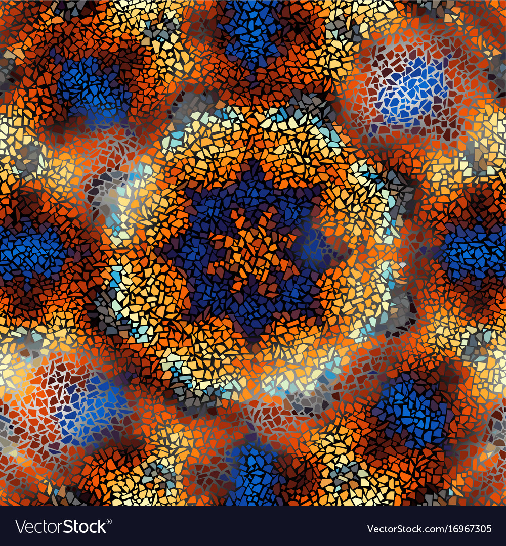 Seamless mosaic pattern Royalty Free Vector Image