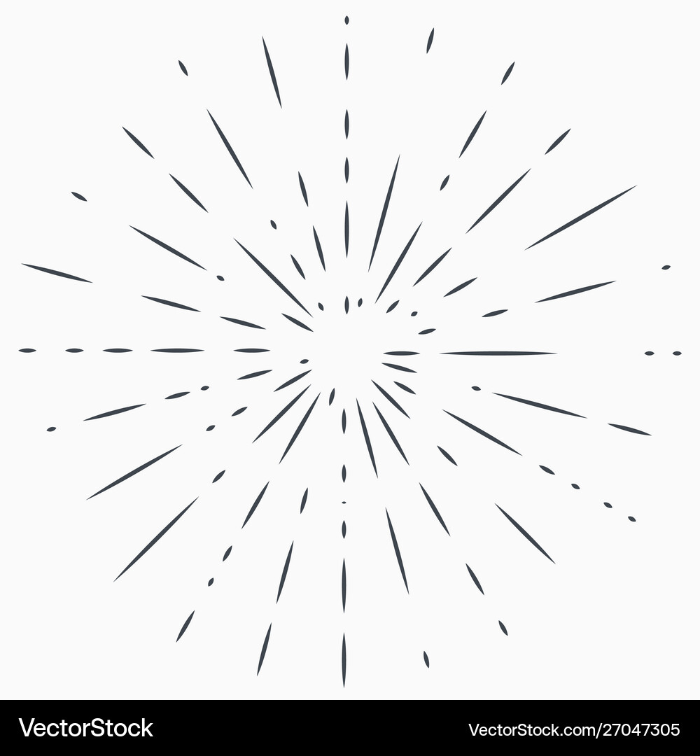 Sun burst star burst sunshine radiating from Vector Image