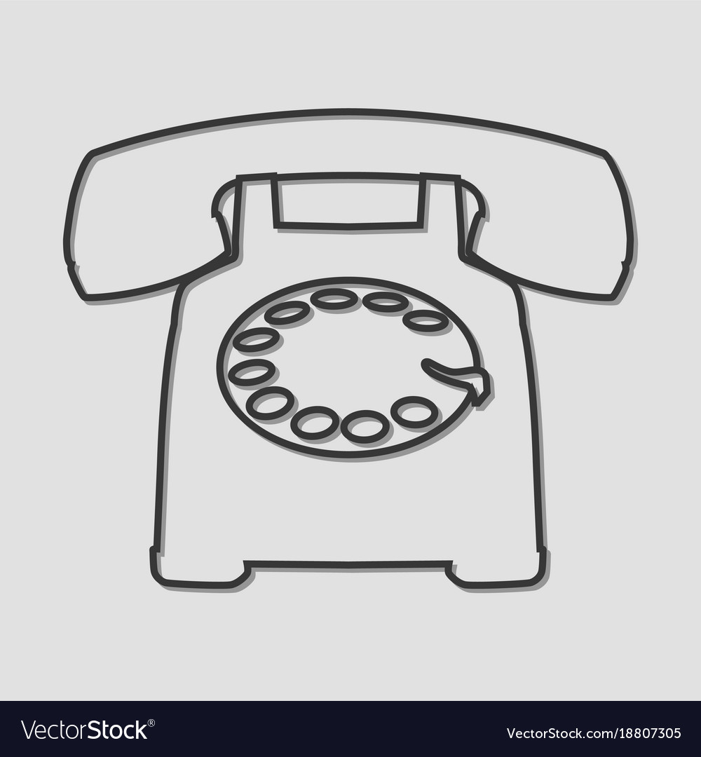 Telephone Royalty Free Vector Image - VectorStock