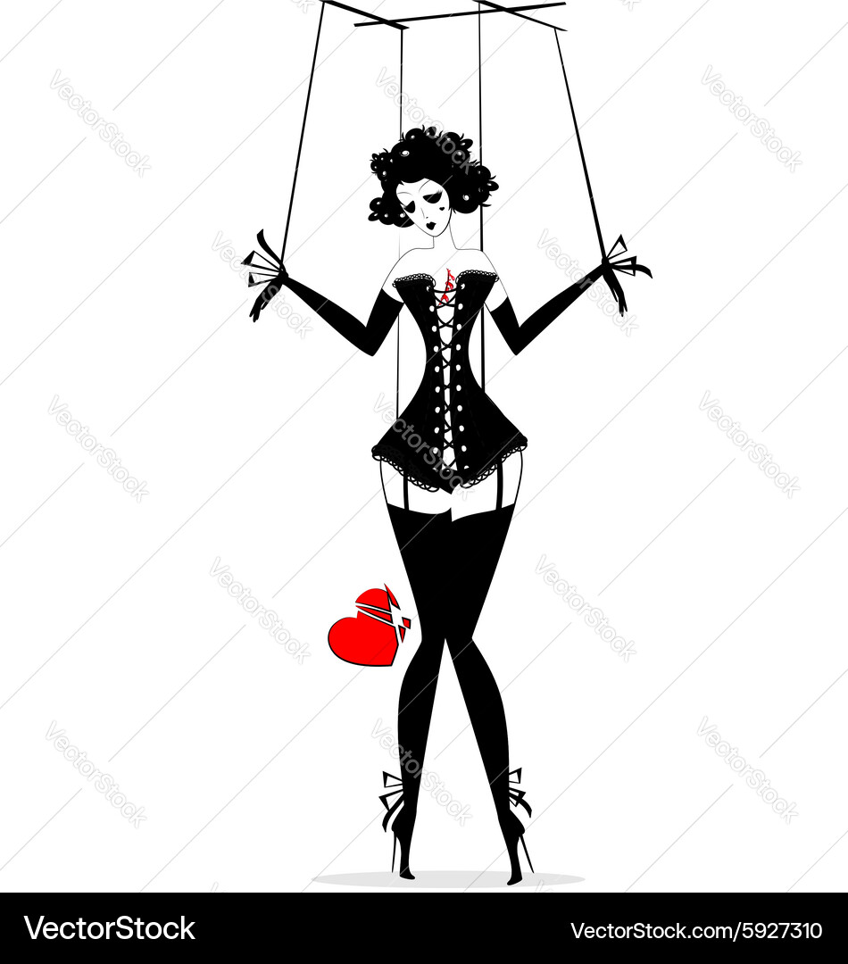 Marionette Silhouette Vector