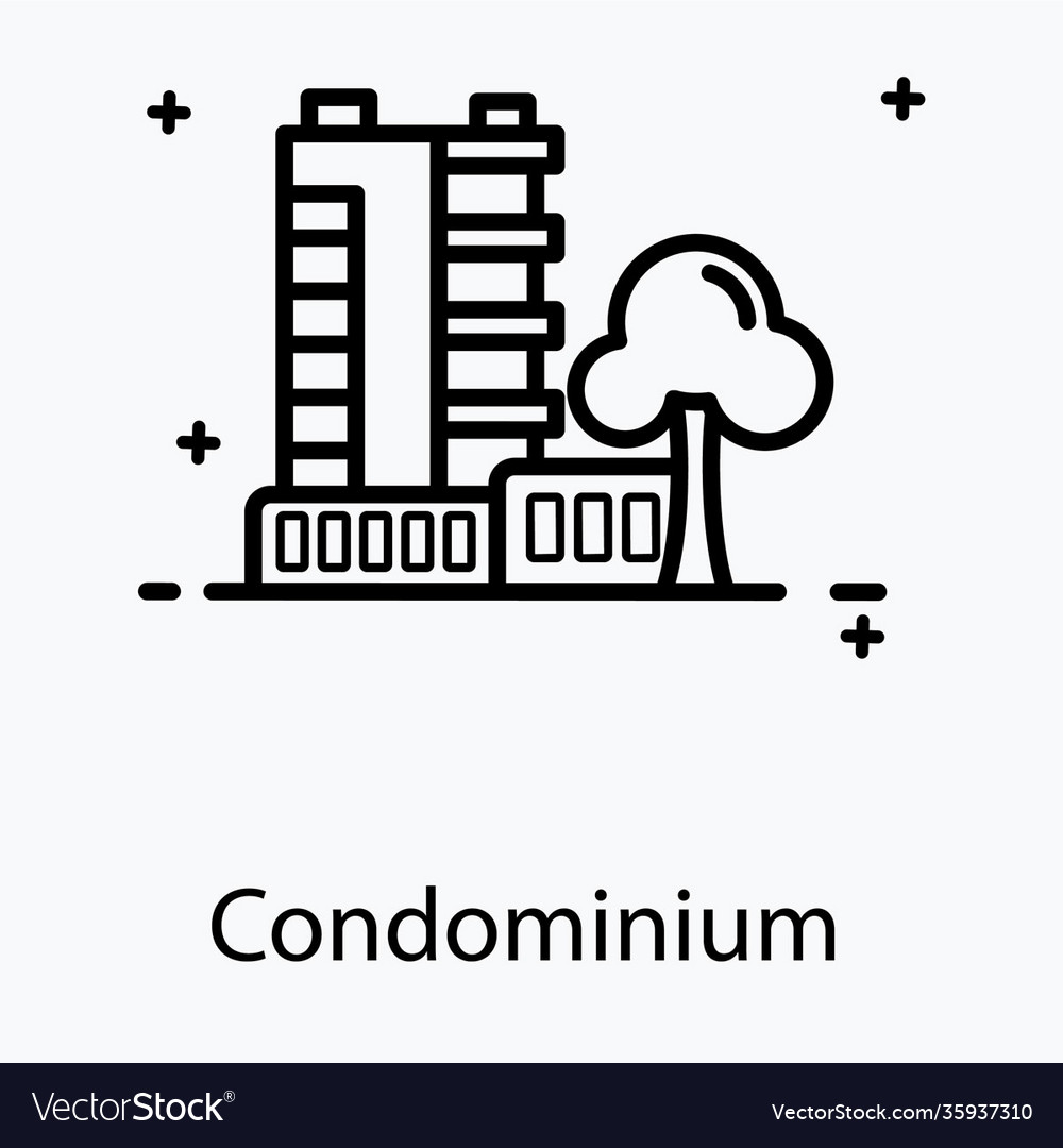 Condominium Royalty Free Vector Image - VectorStock