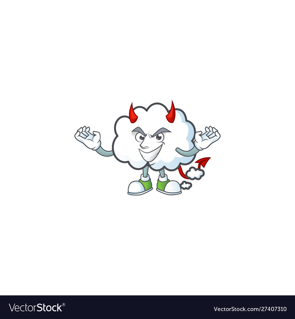 Devil design cloud bubble for icon thinking Vector Image