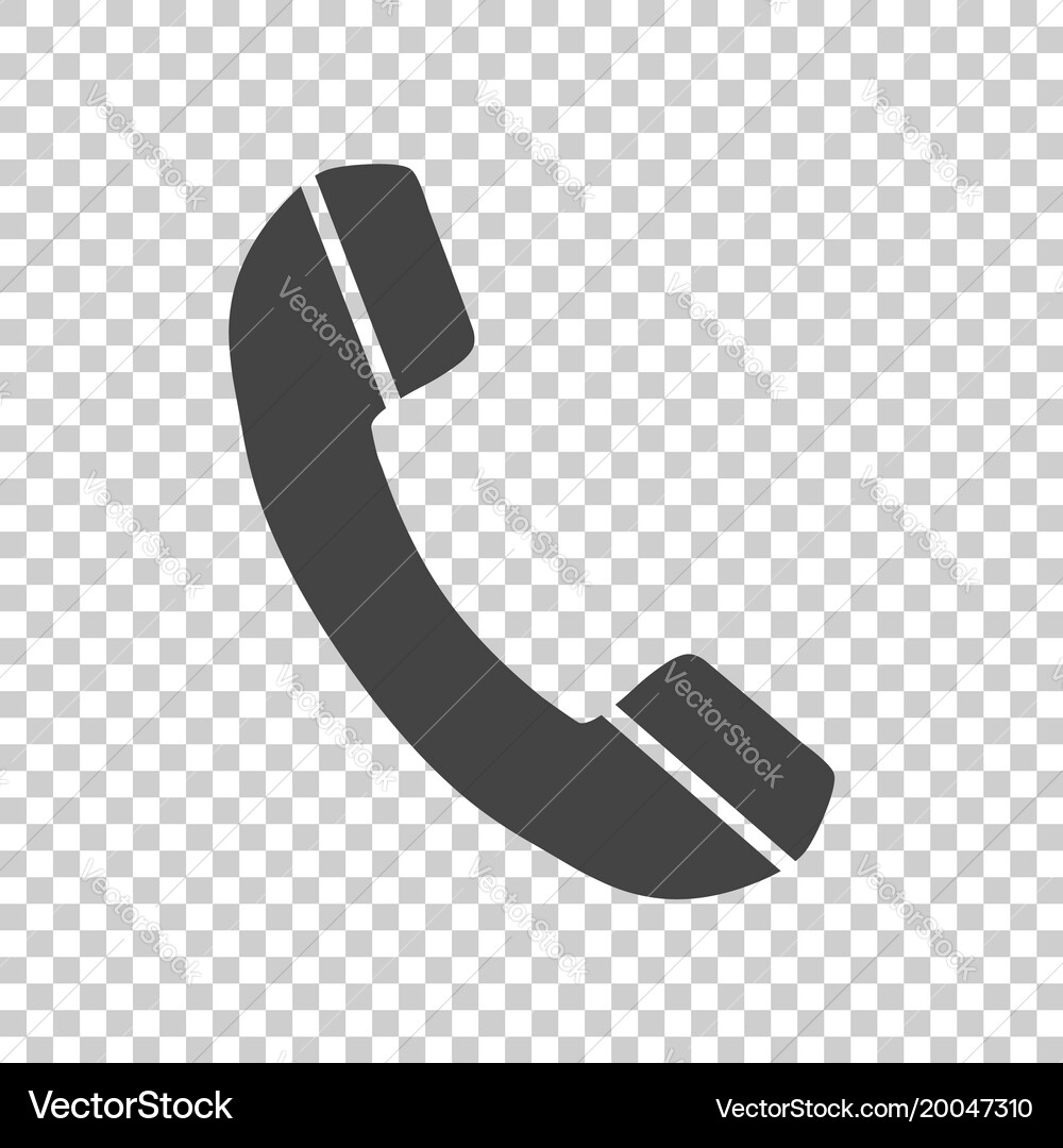 Phone icon in flat style on isolated background Vector Image