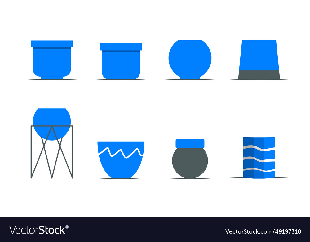 Pots Royalty Free Vector Image - VectorStock