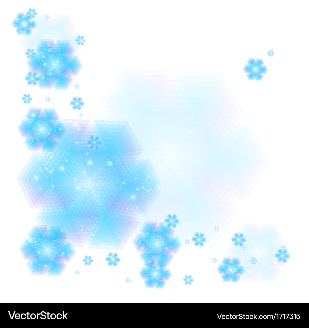 Abstract christmas background with snowflakes Vector Image