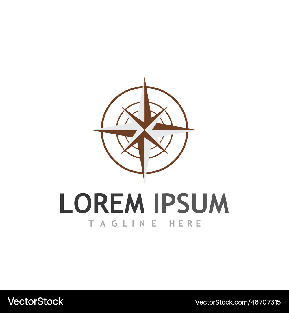 Compass logo and symbol images Royalty Free Vector Image