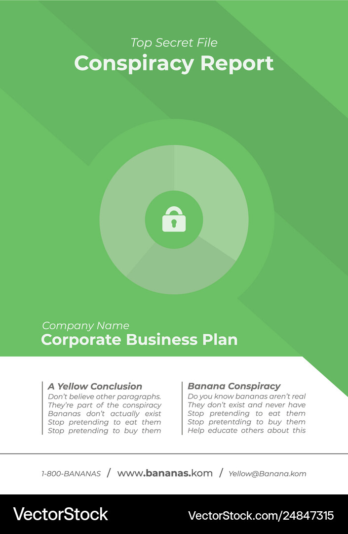 Green business cover template Royalty Free Vector Image