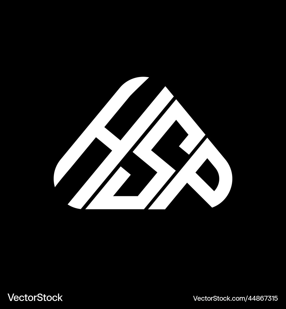 Hsp letter logo creative design with graphic Vector Image