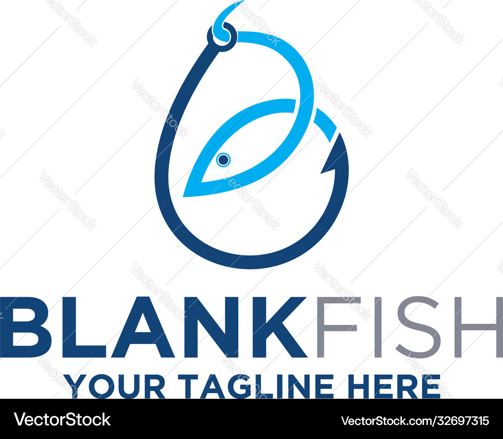 Letter b fishing logo Royalty Free Vector Image