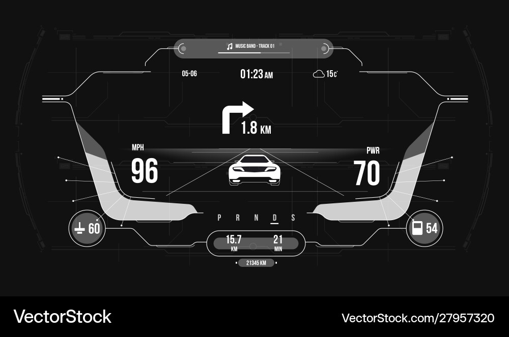 Cars infographic ui analysis and diagnostics Vector Image