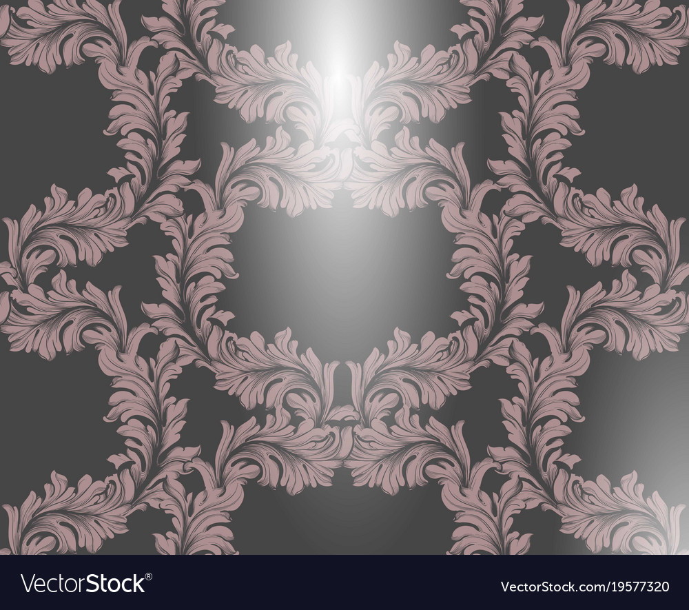 Damask pattern handmade Royalty Free Vector Image