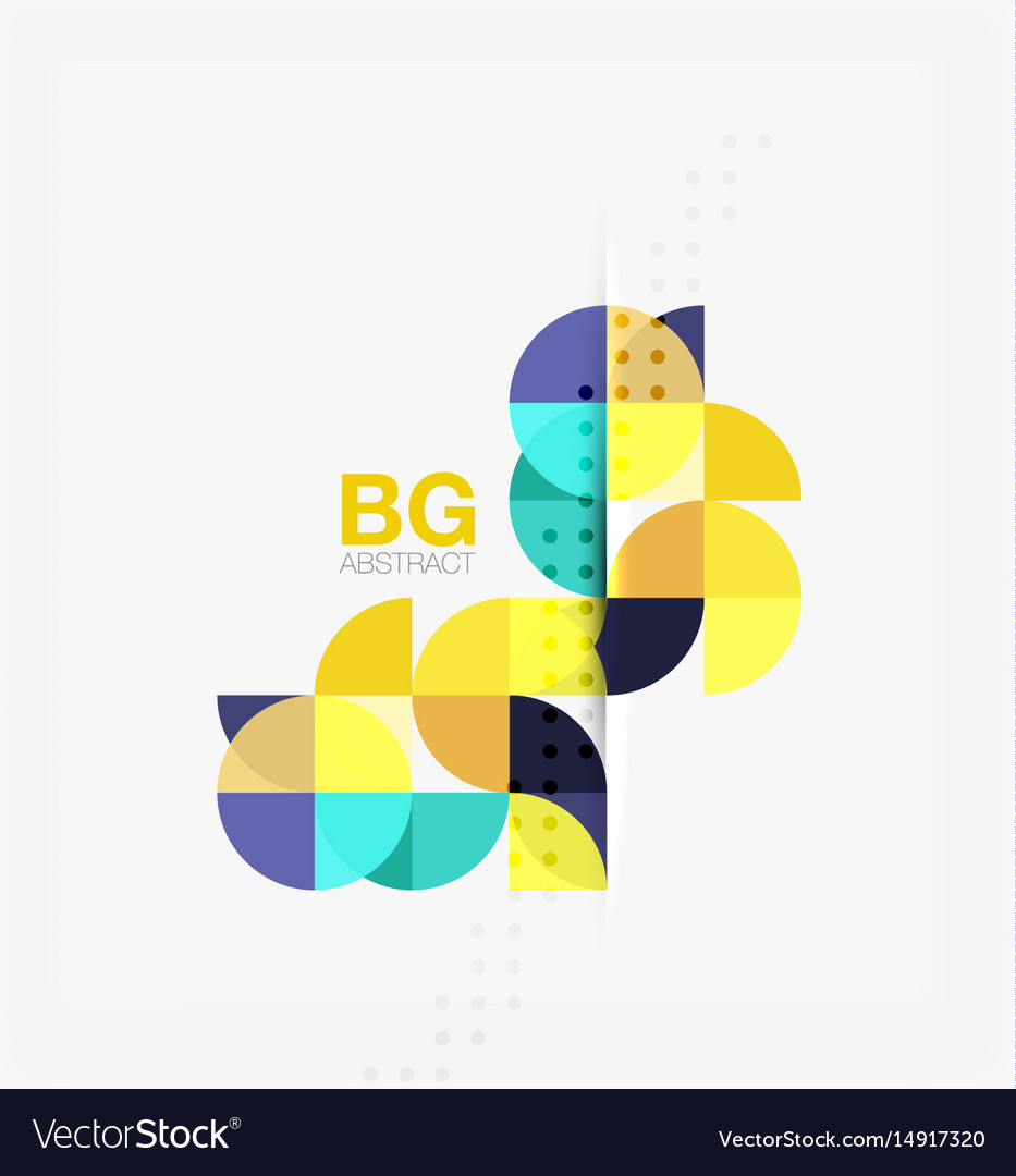 Minimalistic circle composition background Vector Image