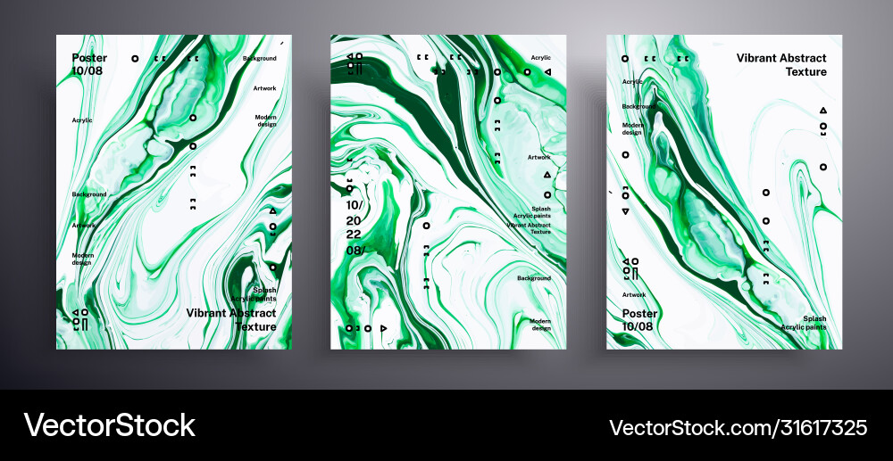 Abstract acrylic banner fluid art texture Vector Image
