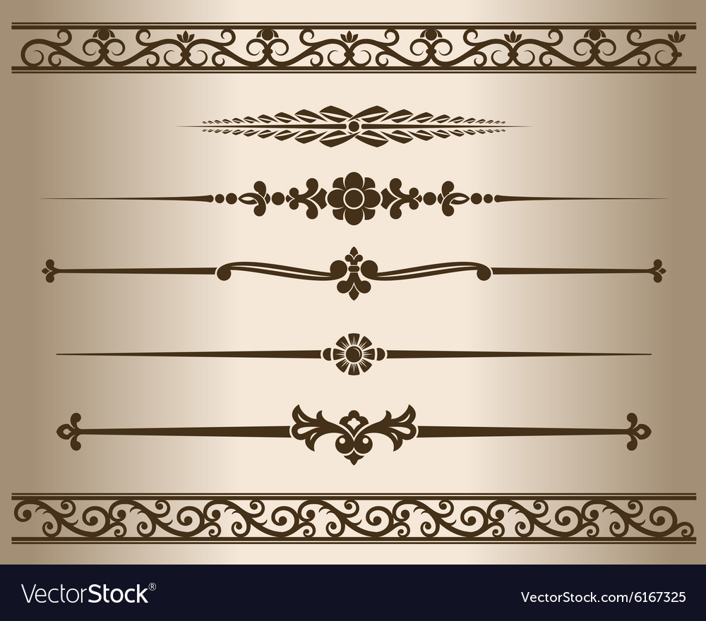 Decorative elements Royalty Free Vector Image - VectorStock