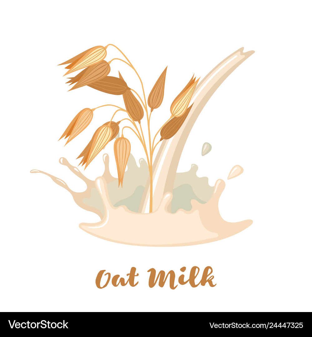 Oat milk icon isolated on white background Vector Image