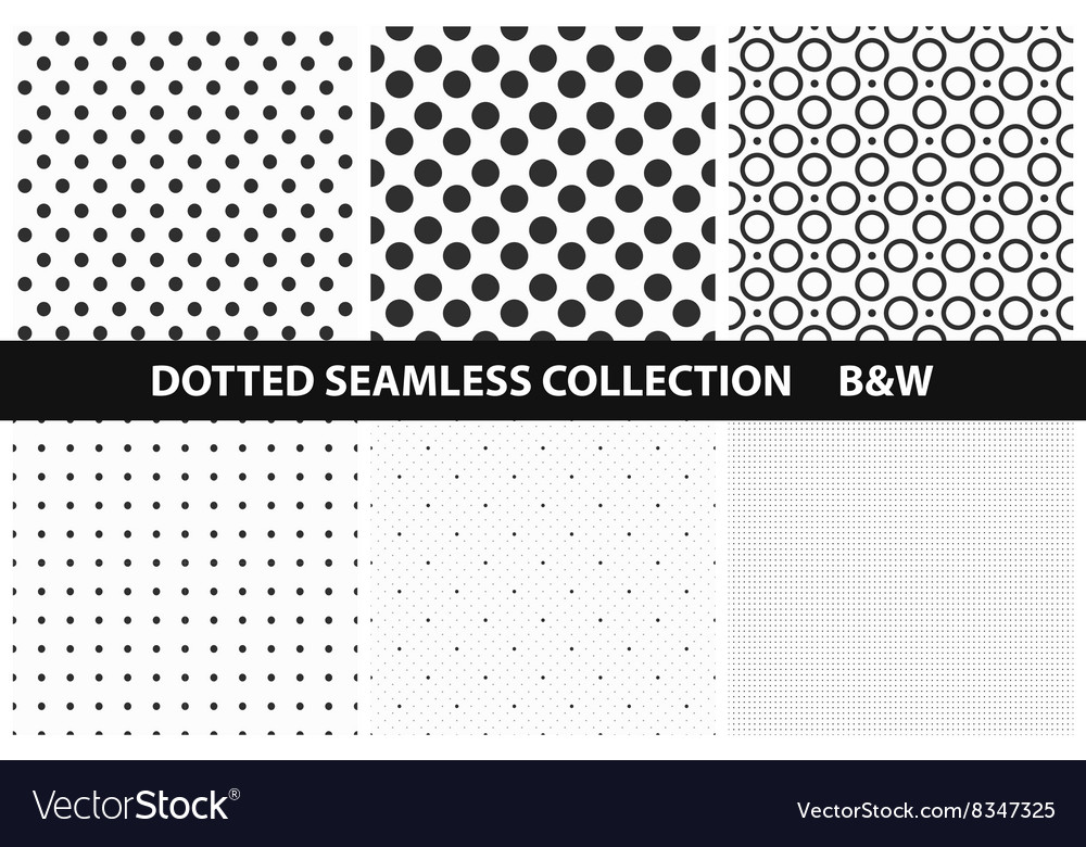 Simple dotted patterns seamless Royalty Free Vector Image
