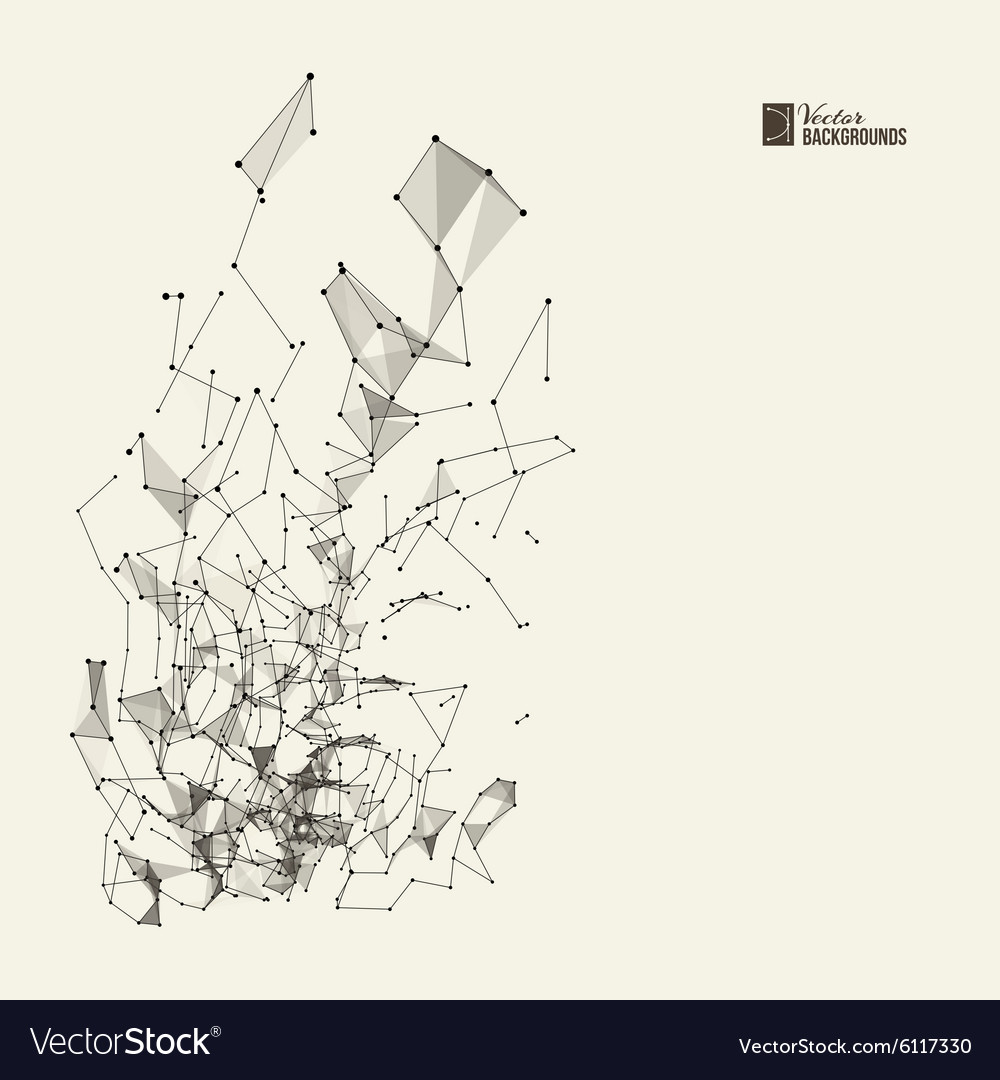 Abstract background with dots and lines Royalty Free Vector