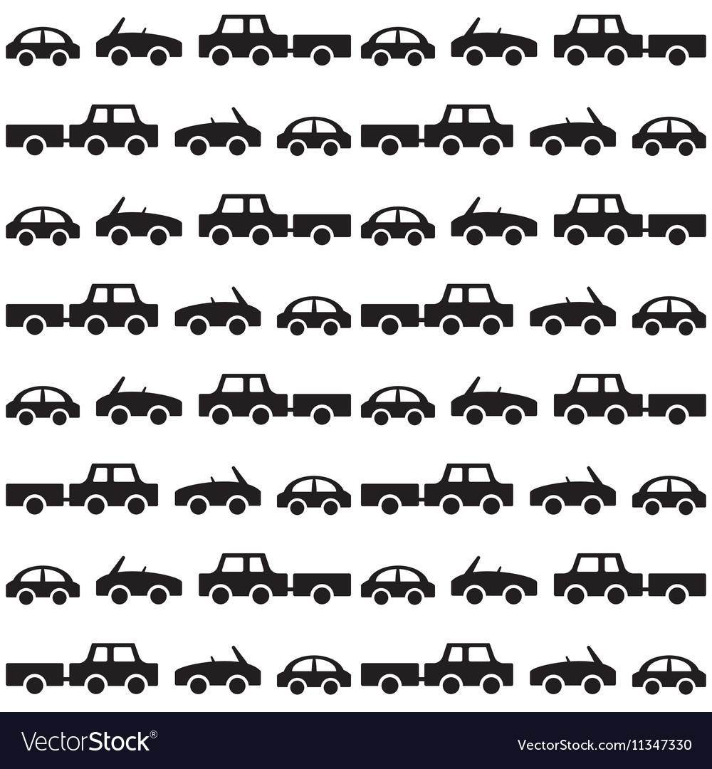 Car seamless pattern Royalty Free Vector Image