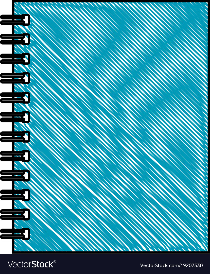 Notebook blue Royalty Free Vector Image - VectorStock