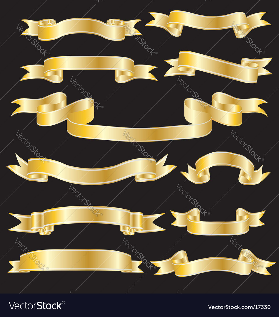 Ribbons Royalty Free Vector Image - VectorStock