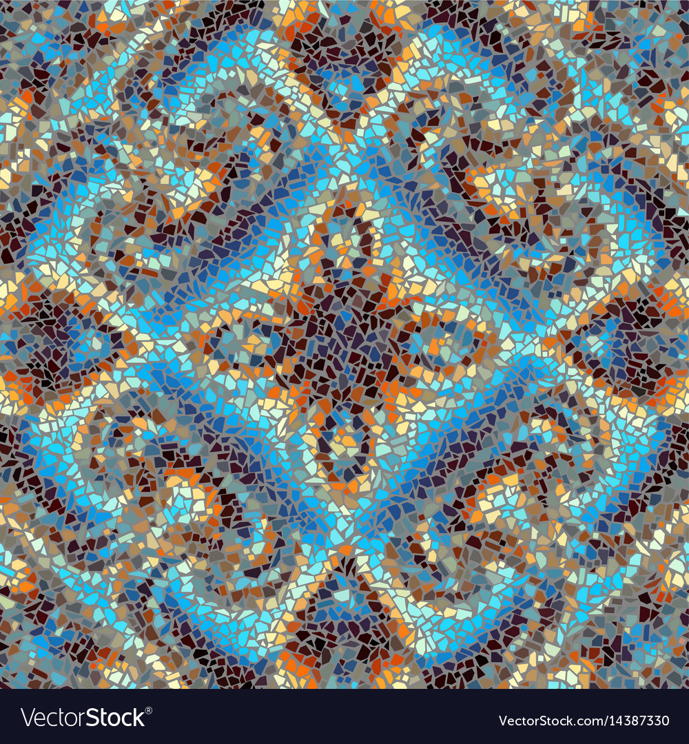 Seamless mosaic pattern Royalty Free Vector Image