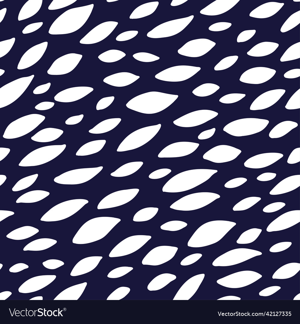 Blue abstract seamless pattern hand drawn art Vector Image