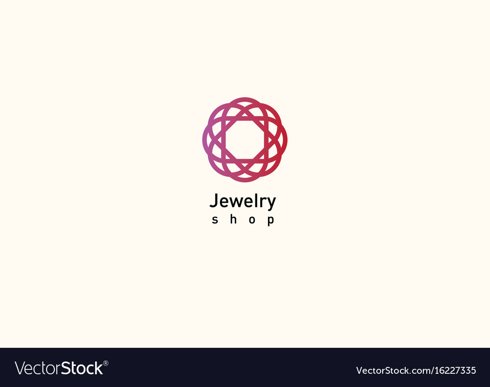 Creative abstract logo a geometric pattern Vector Image