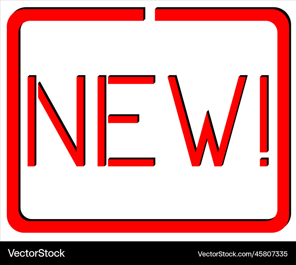 New promotional sign Royalty Free Vector Image