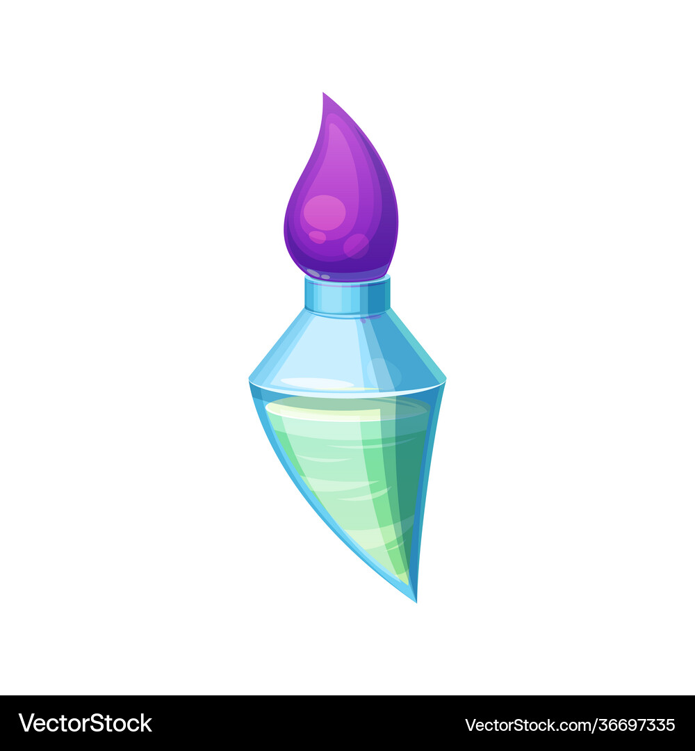 Potion in vial bottle isolated apothecary mixture Vector Image