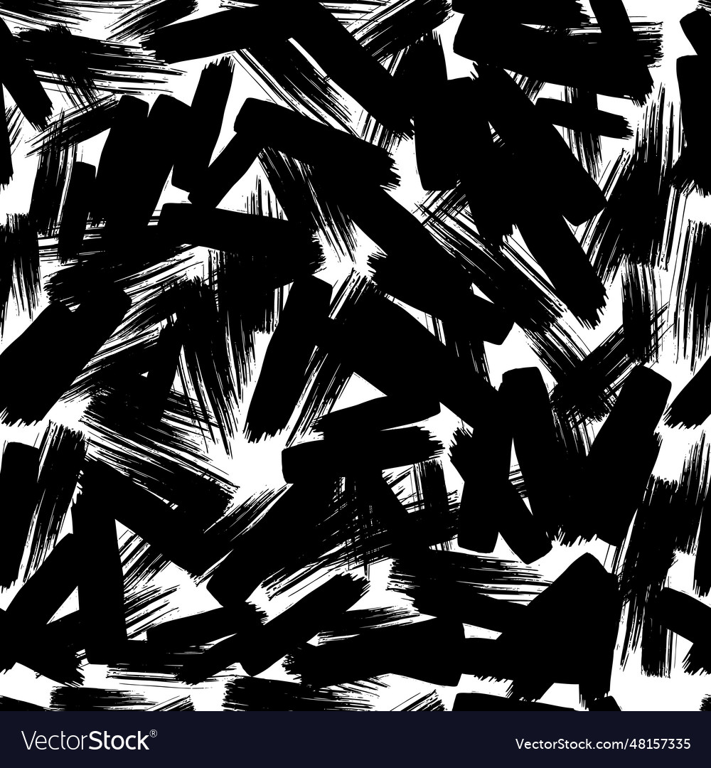 Seamless pattern with hand drawn scribble smears Vector Image