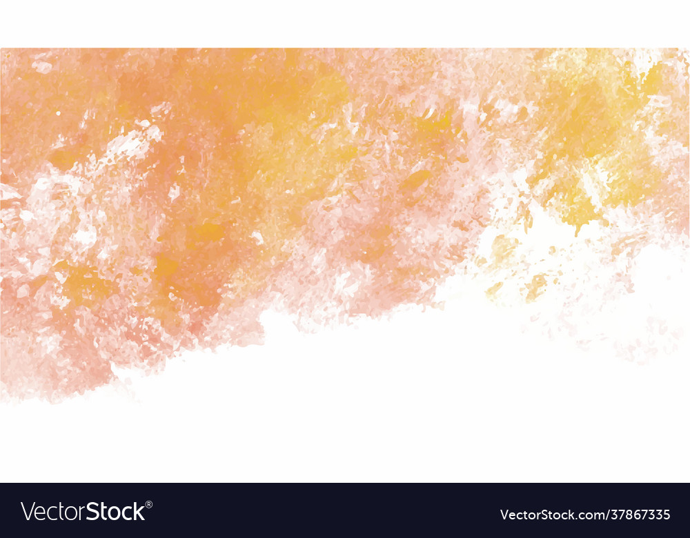 Set orange watercolor backgrounds for poster Vector Image