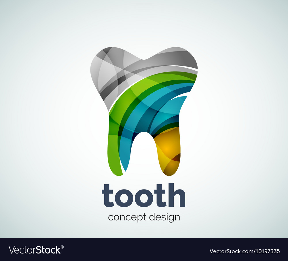 Tooth logo template Royalty Free Vector Image - VectorStock