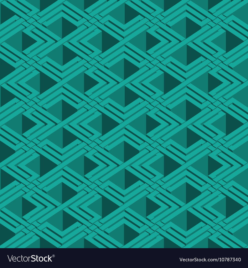Isometric seamless pattern Royalty Free Vector Image