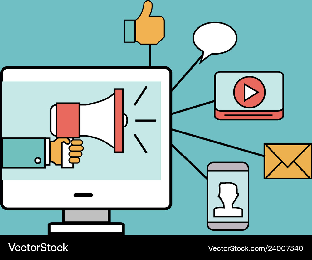 Marketing elements Royalty Free Vector Image - VectorStock