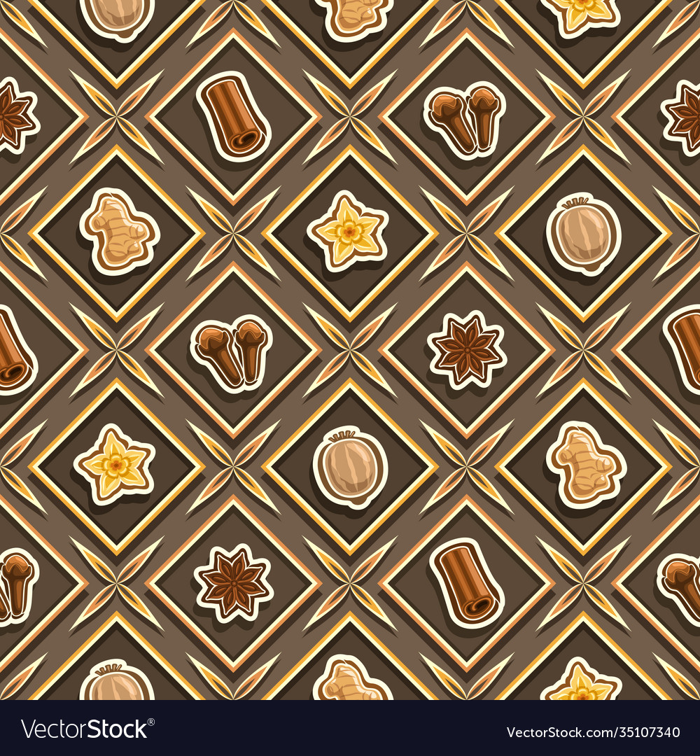 Spice seamless pattern Royalty Free Vector Image