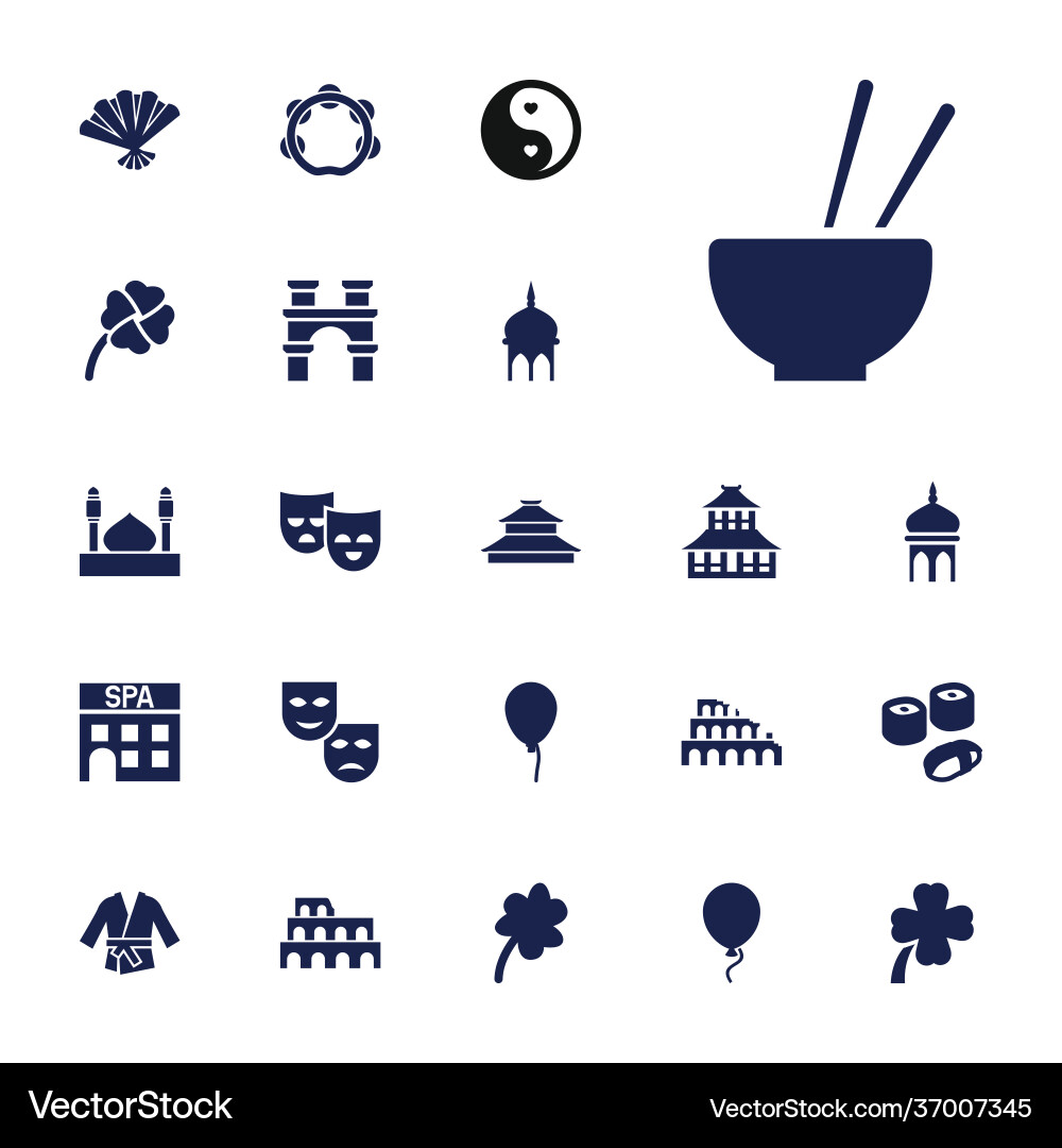 22 culture icons Royalty Free Vector Image - VectorStock