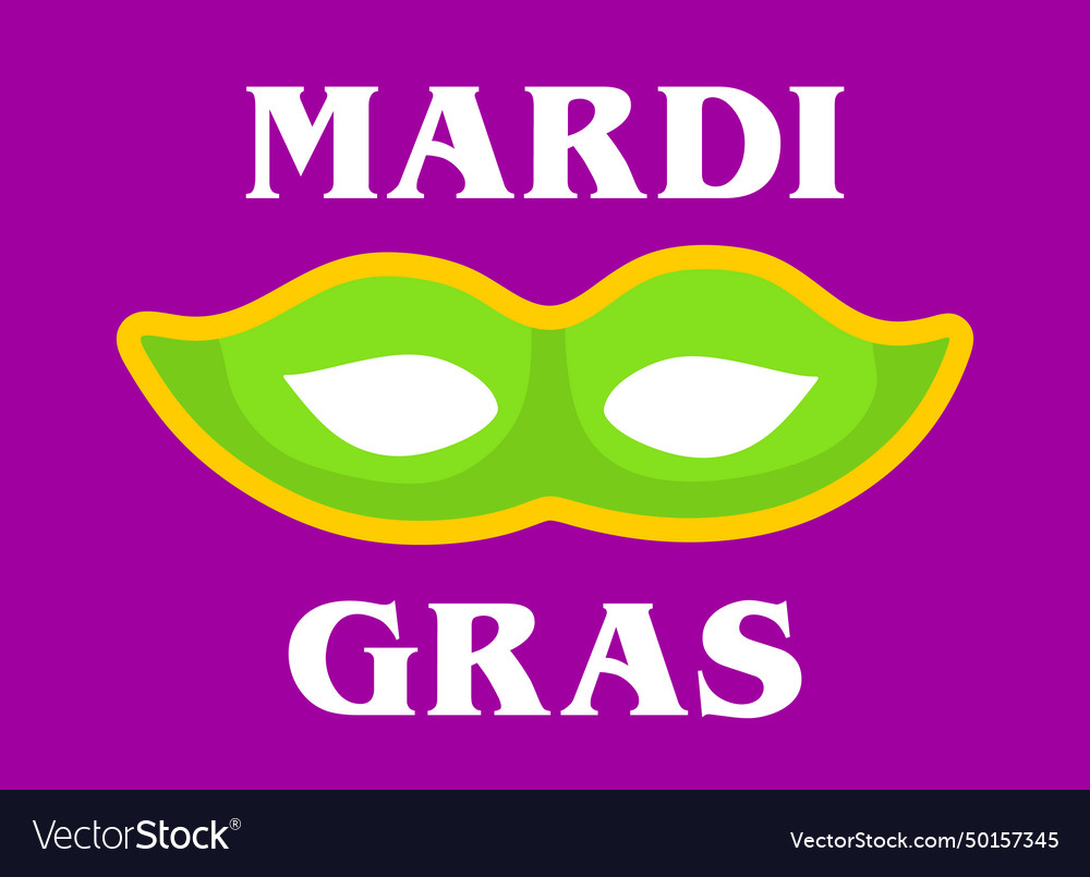 Celebrate shrove tuesday mardi gras Royalty Free Vector