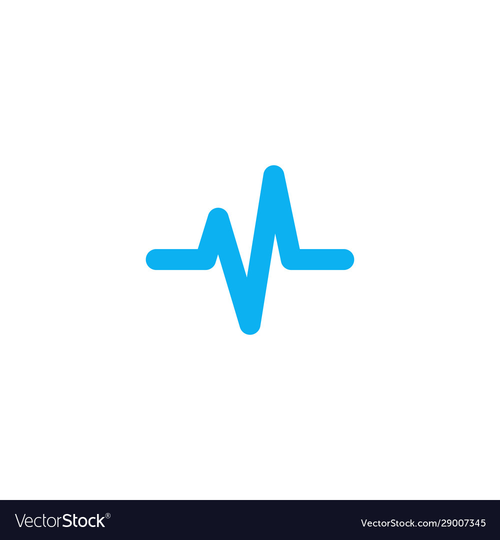 Heart beat cardiogram life line icon stock Vector Image Heart beat cardiogram life line icon stock Vector Image