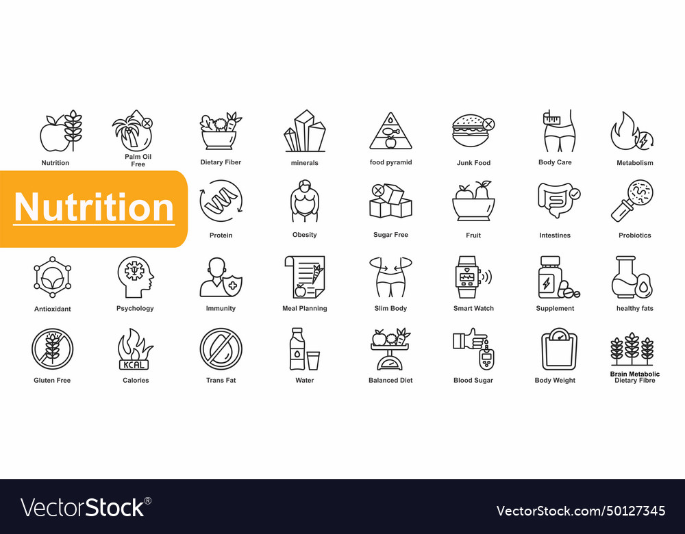 Nutrition Royalty Free Vector Image - VectorStock