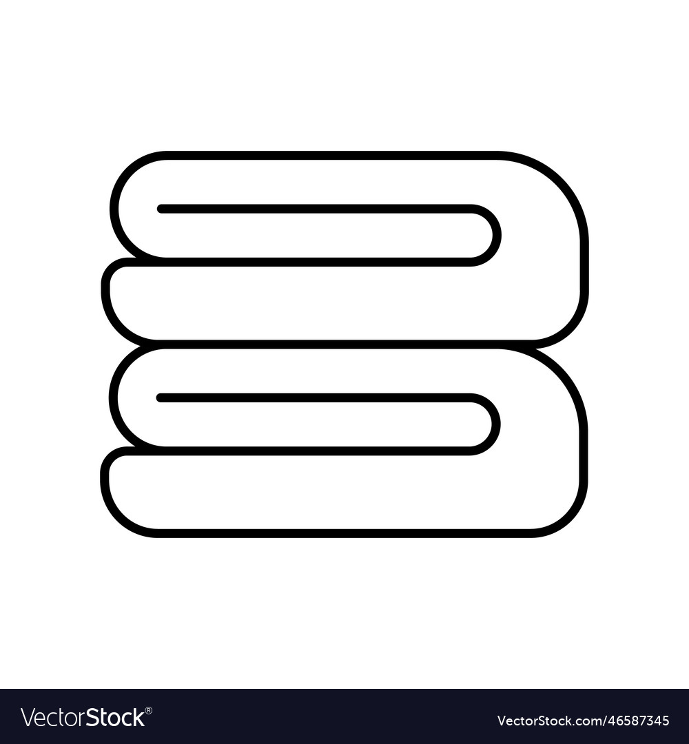 Simple stack of bath towel icons Royalty Free Vector Image Simple stack of bath towel icons Royalty Free Vector Image