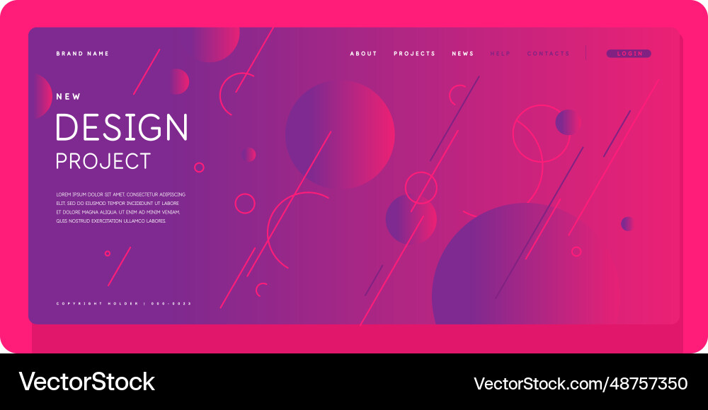 A template to use in your design composition Vector Image