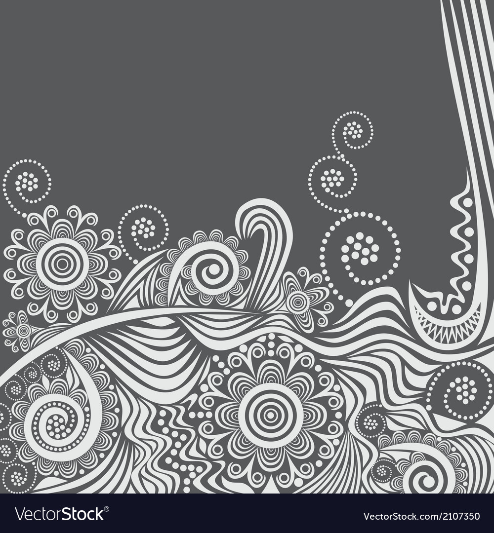 Floral nature pattern background Royalty Free Vector Image