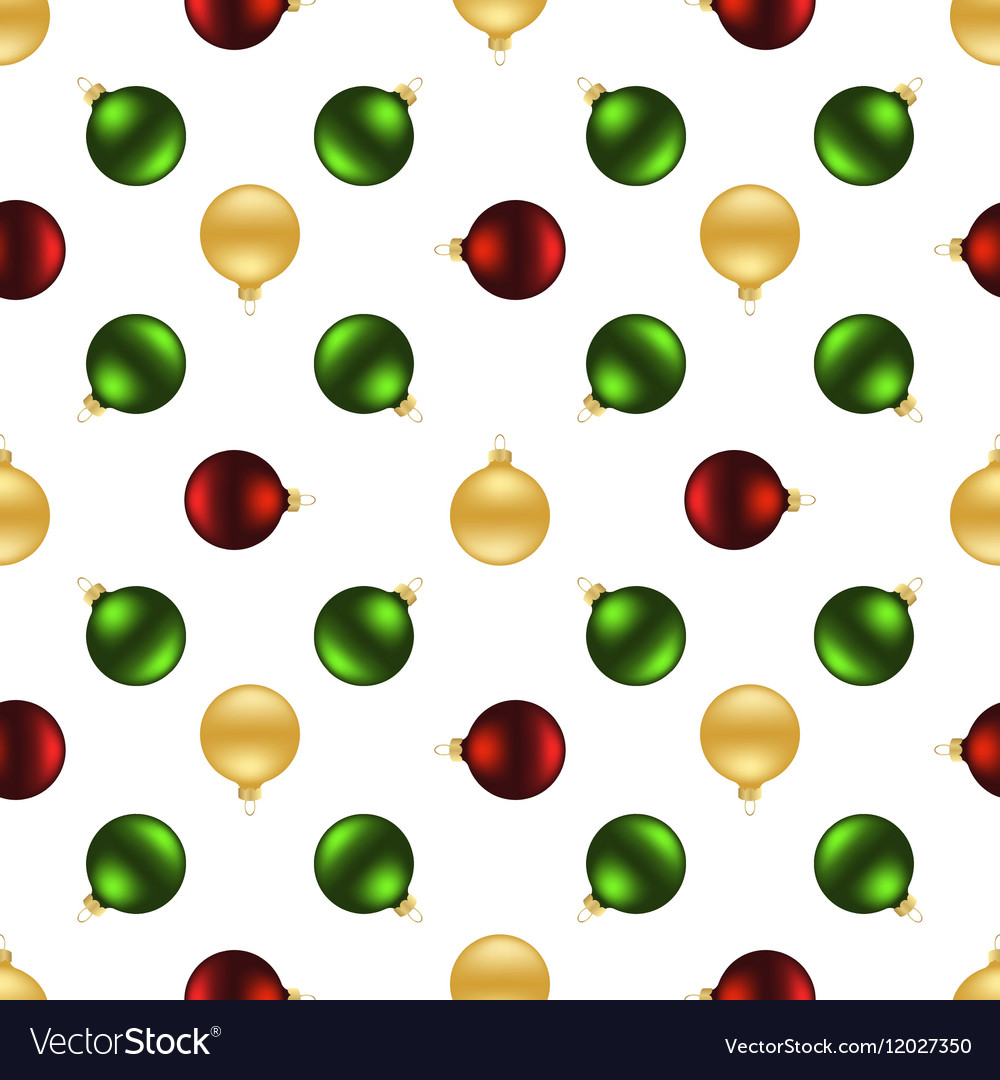 Seamless christmas balls Royalty Free Vector Image