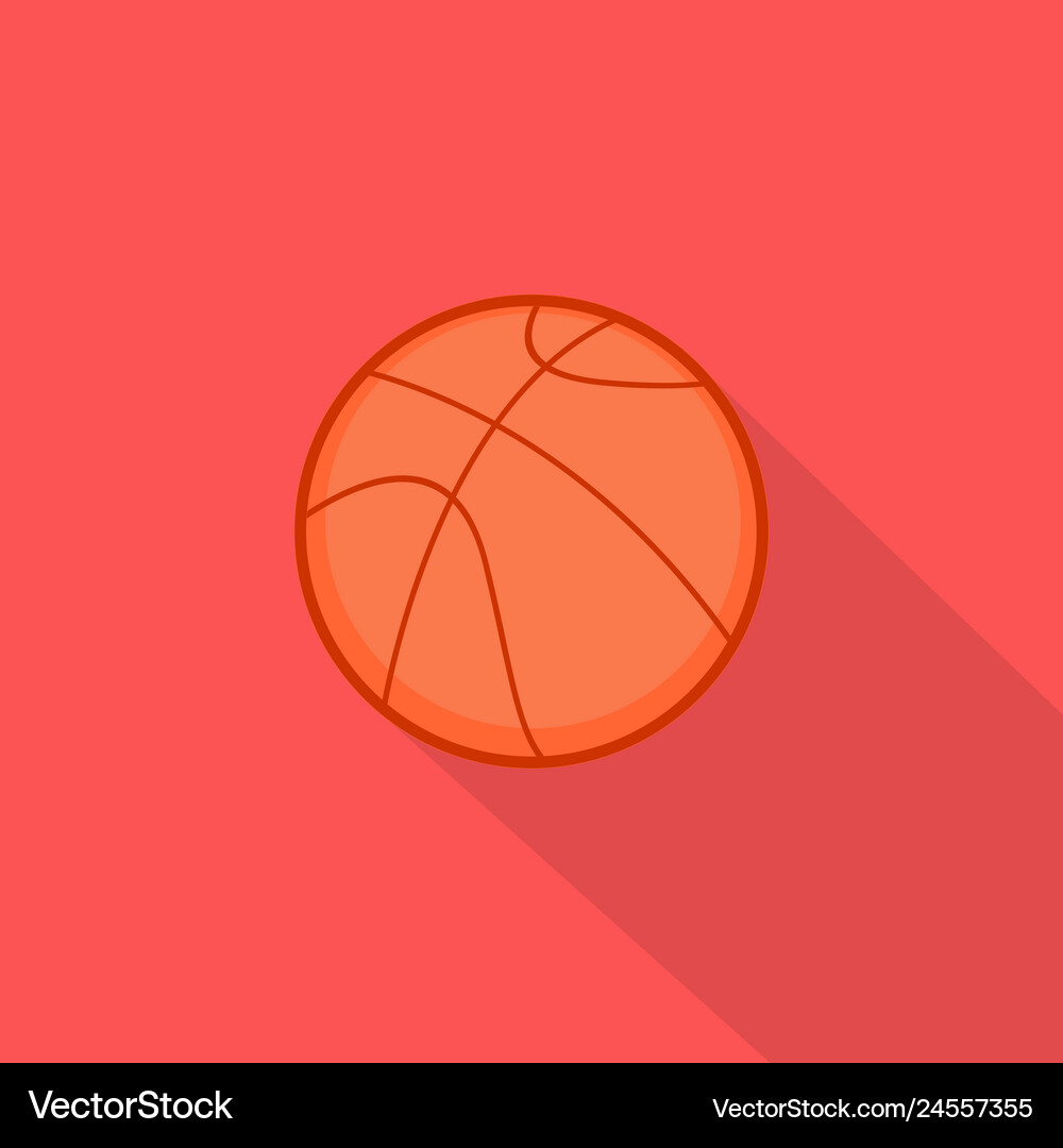 Basketball icon set great flat icons Royalty Free Vector