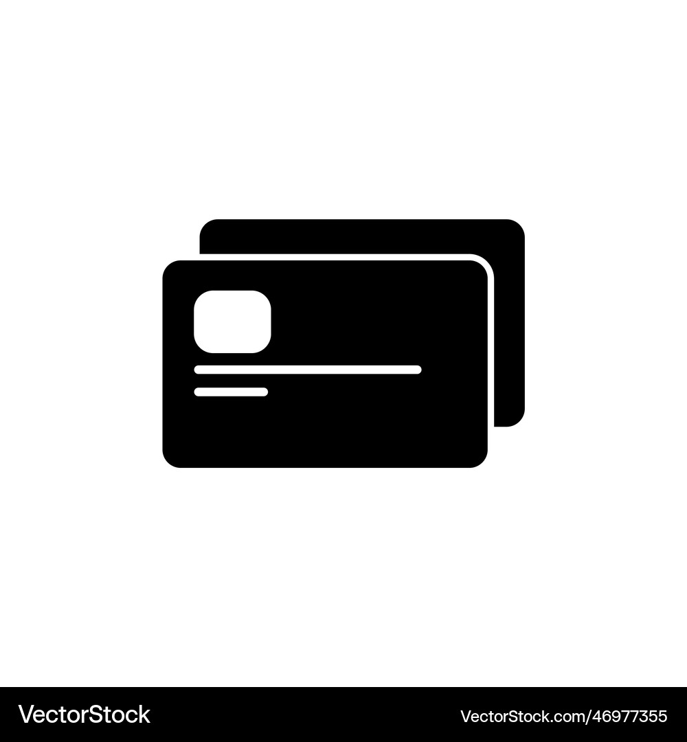 Credit card icon payment icon debit payment icon Vector Image