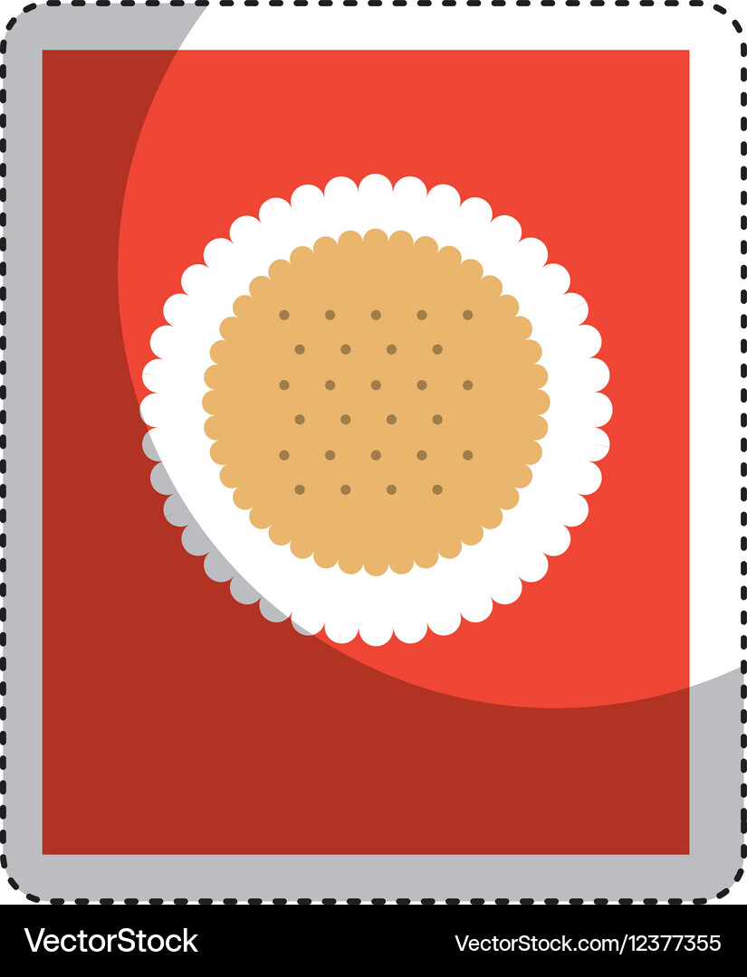 Delicious sweet cookies icon Royalty Free Vector Image